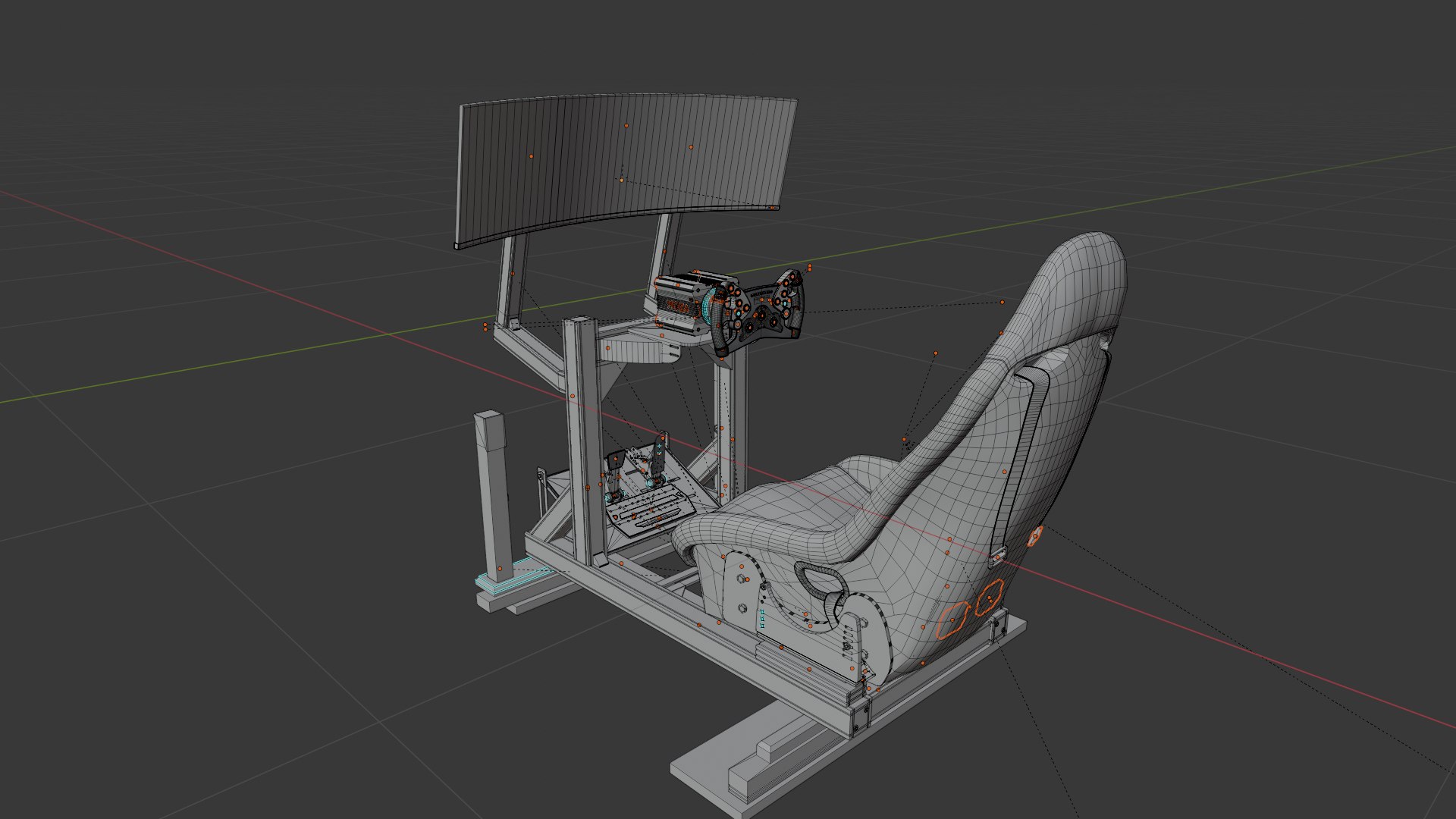 Sim Racing Simulator 3D Model - TurboSquid 2320066