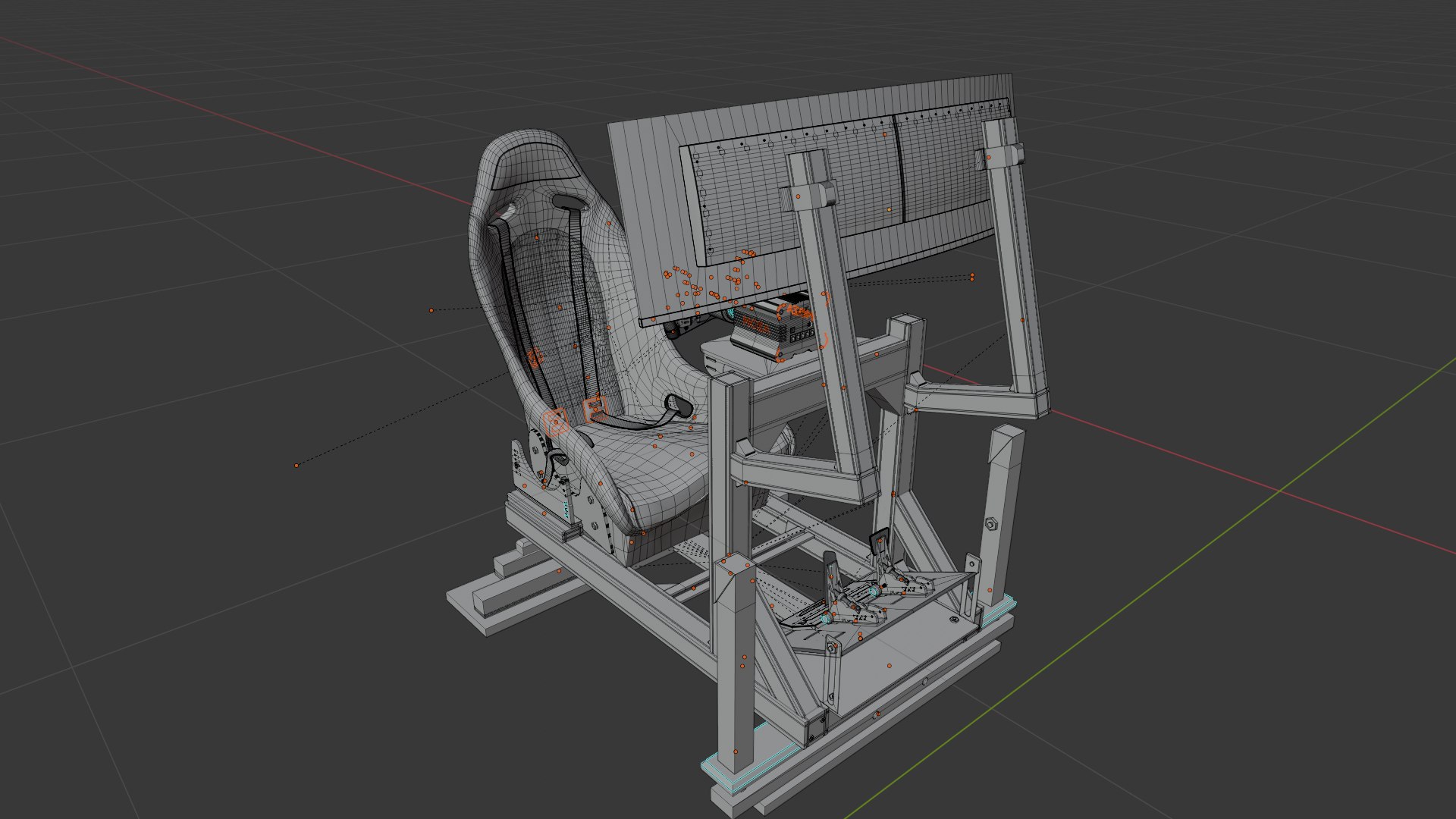 Sim Racing Simulator 3D Model - TurboSquid 2320066