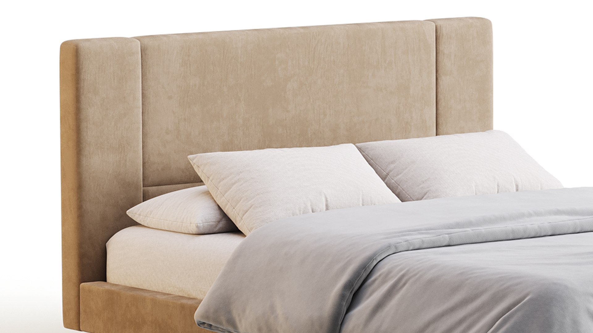 Flolinda Queen Bed 3D - TurboSquid 2278535