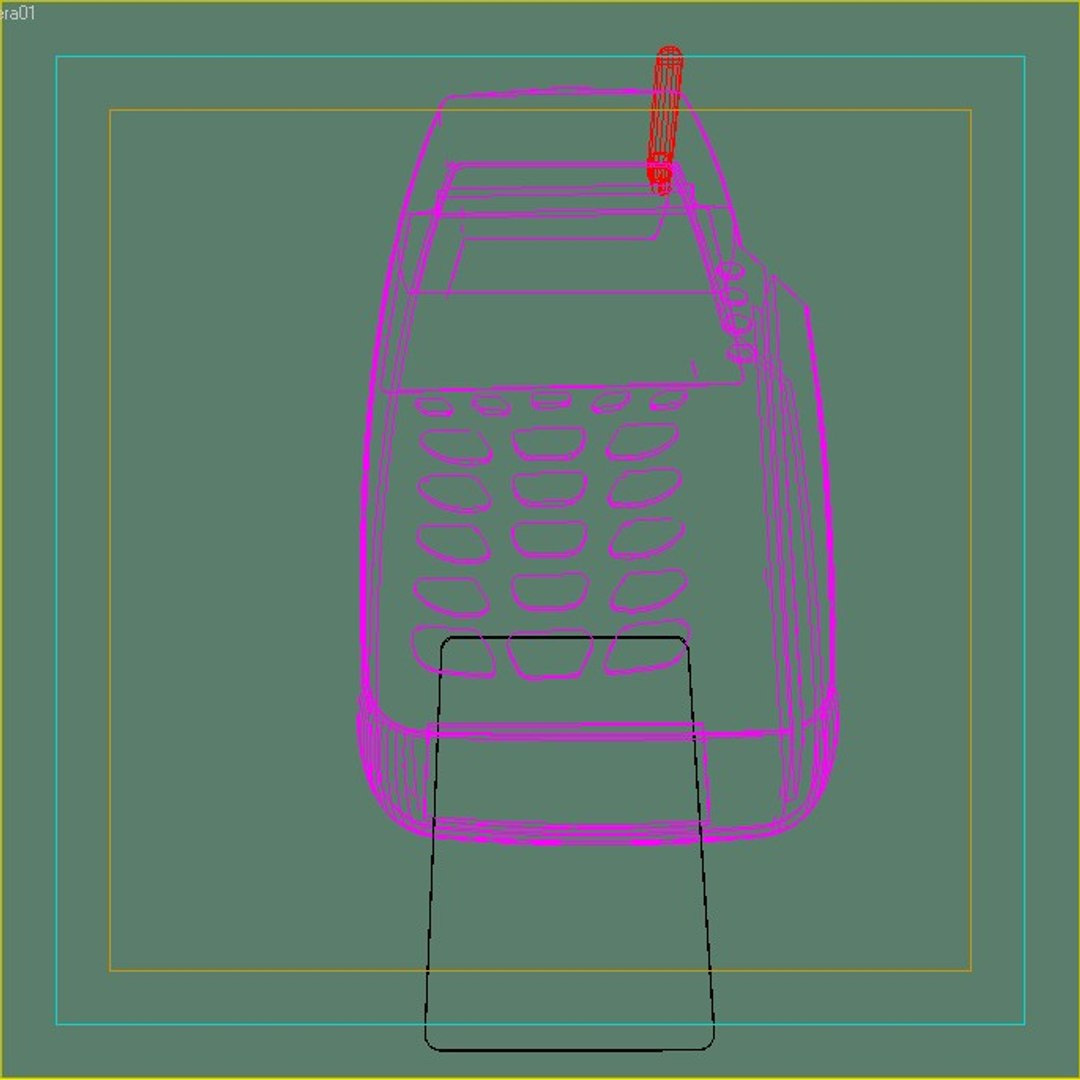 3d Wireless Credit Card Pinpad Model