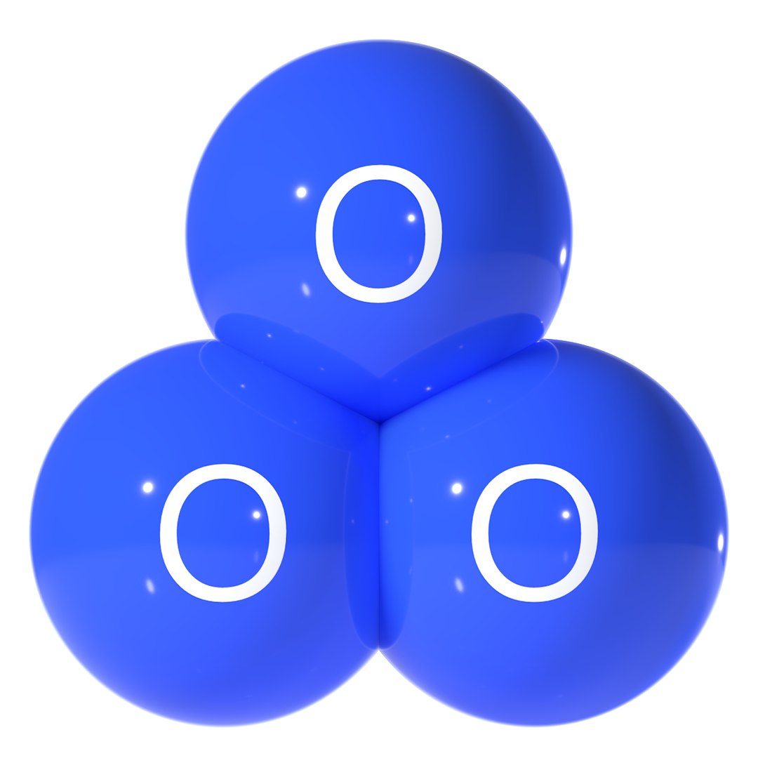 Ozone Molecule 3D - TurboSquid 1292934