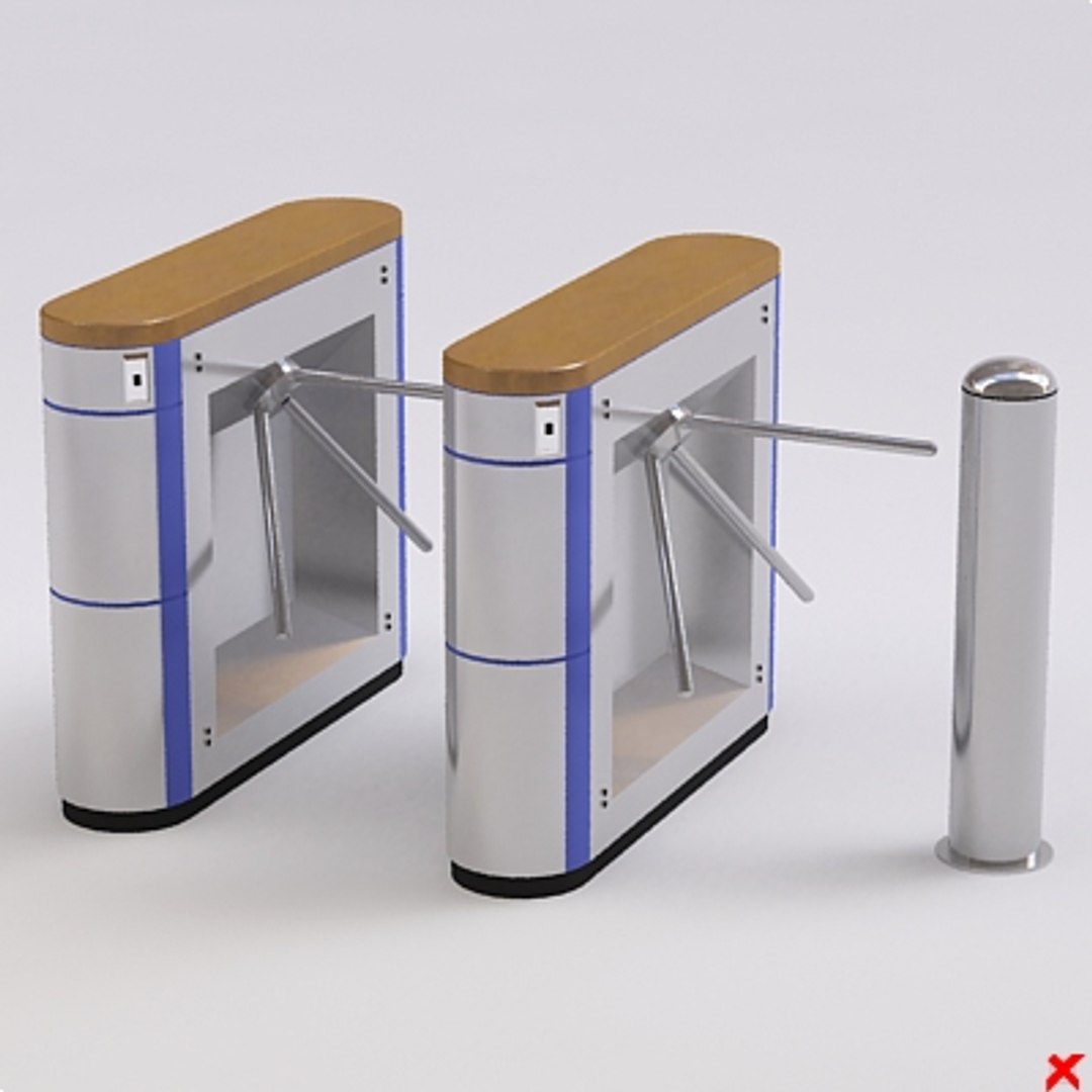 turnstile gate 3d max