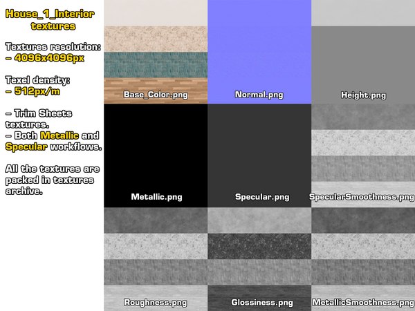 Gameready house interior cottage 3D - TurboSquid 1486937