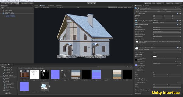 Gameready house interior cottage 3D - TurboSquid 1486937