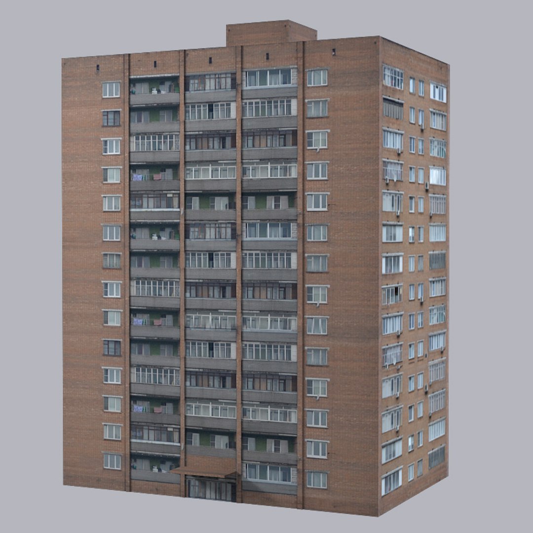 3ds City Brick Building