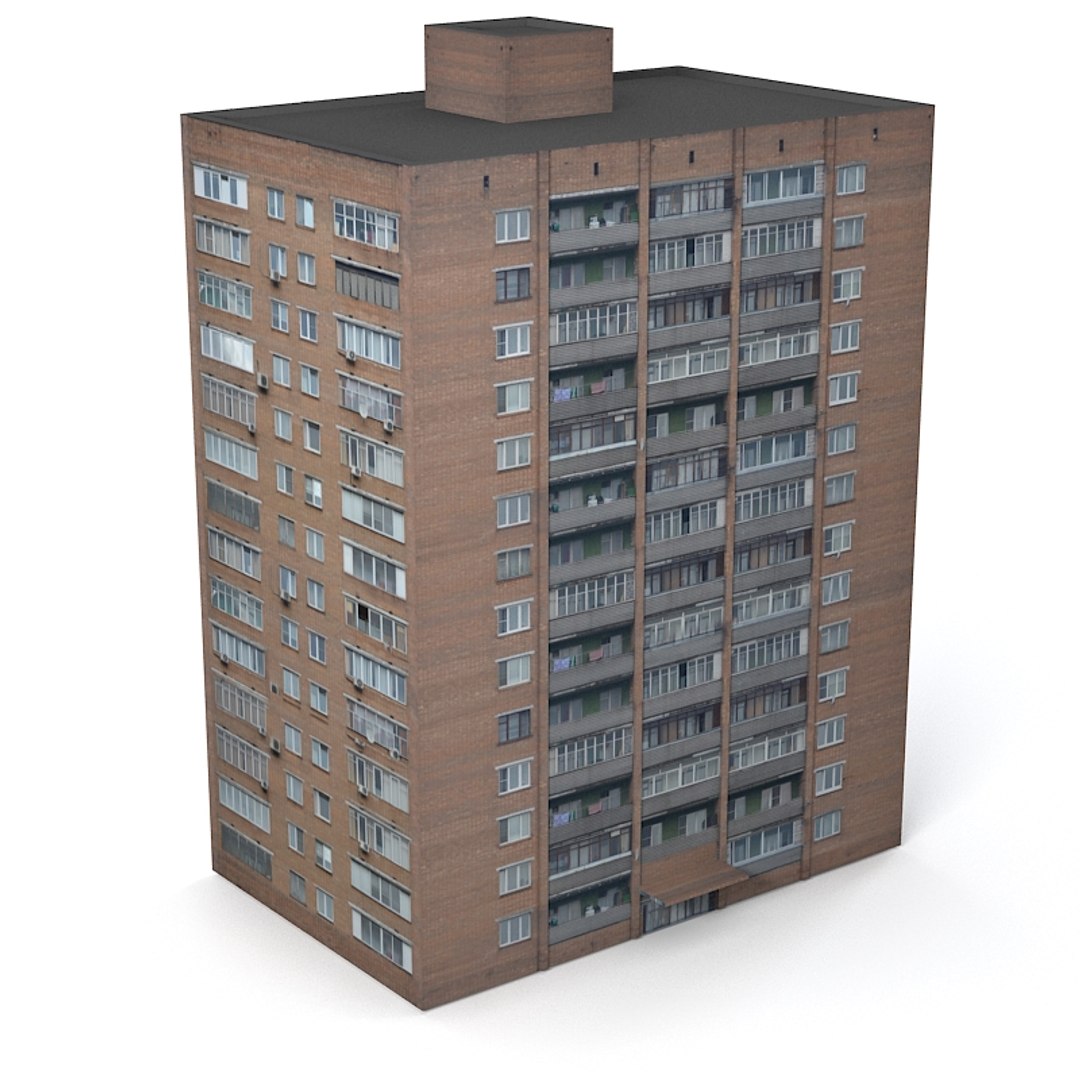 3ds City Brick Building