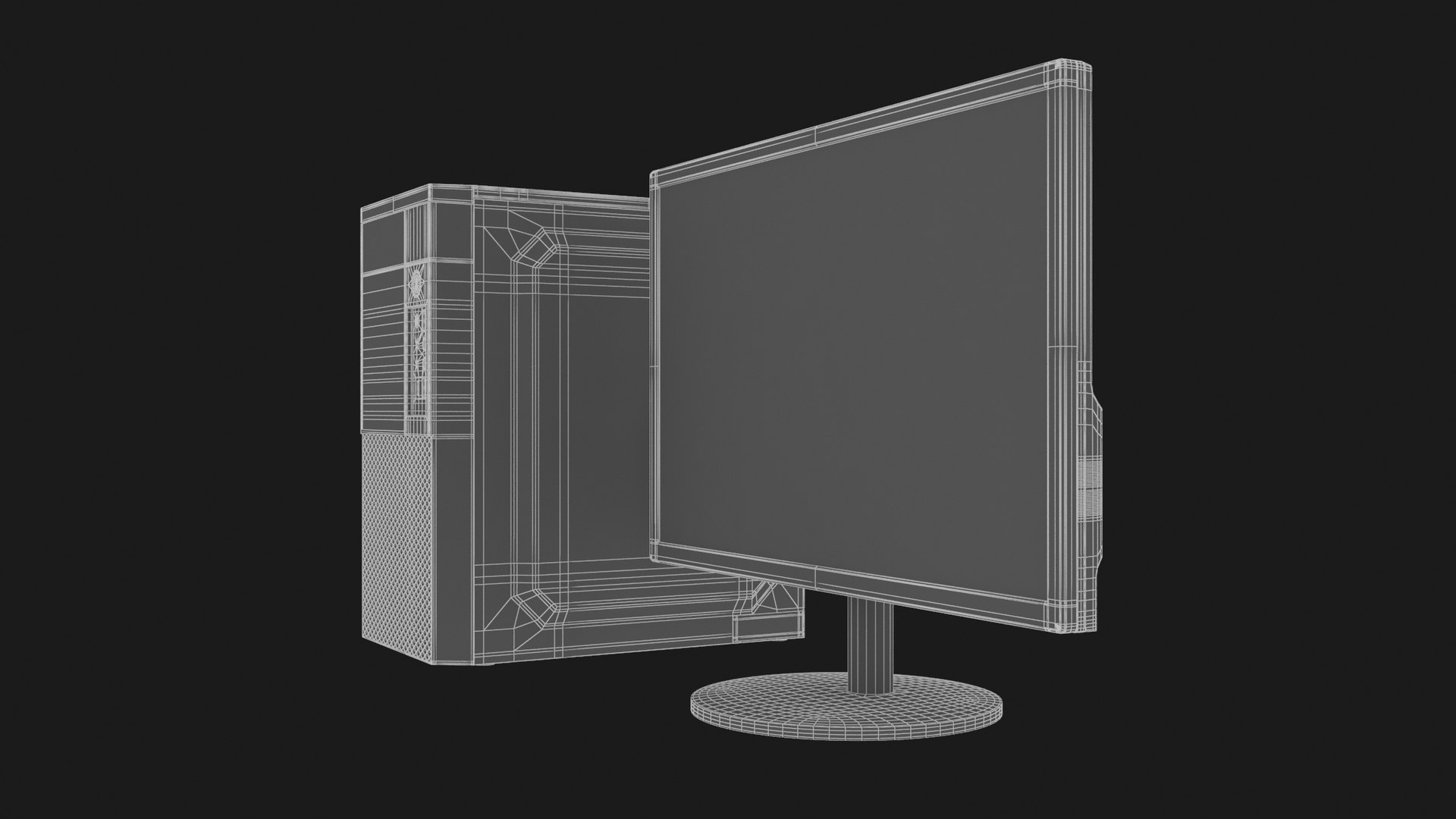 Desktop And Monitor Generic 3D Model - TurboSquid 2053803