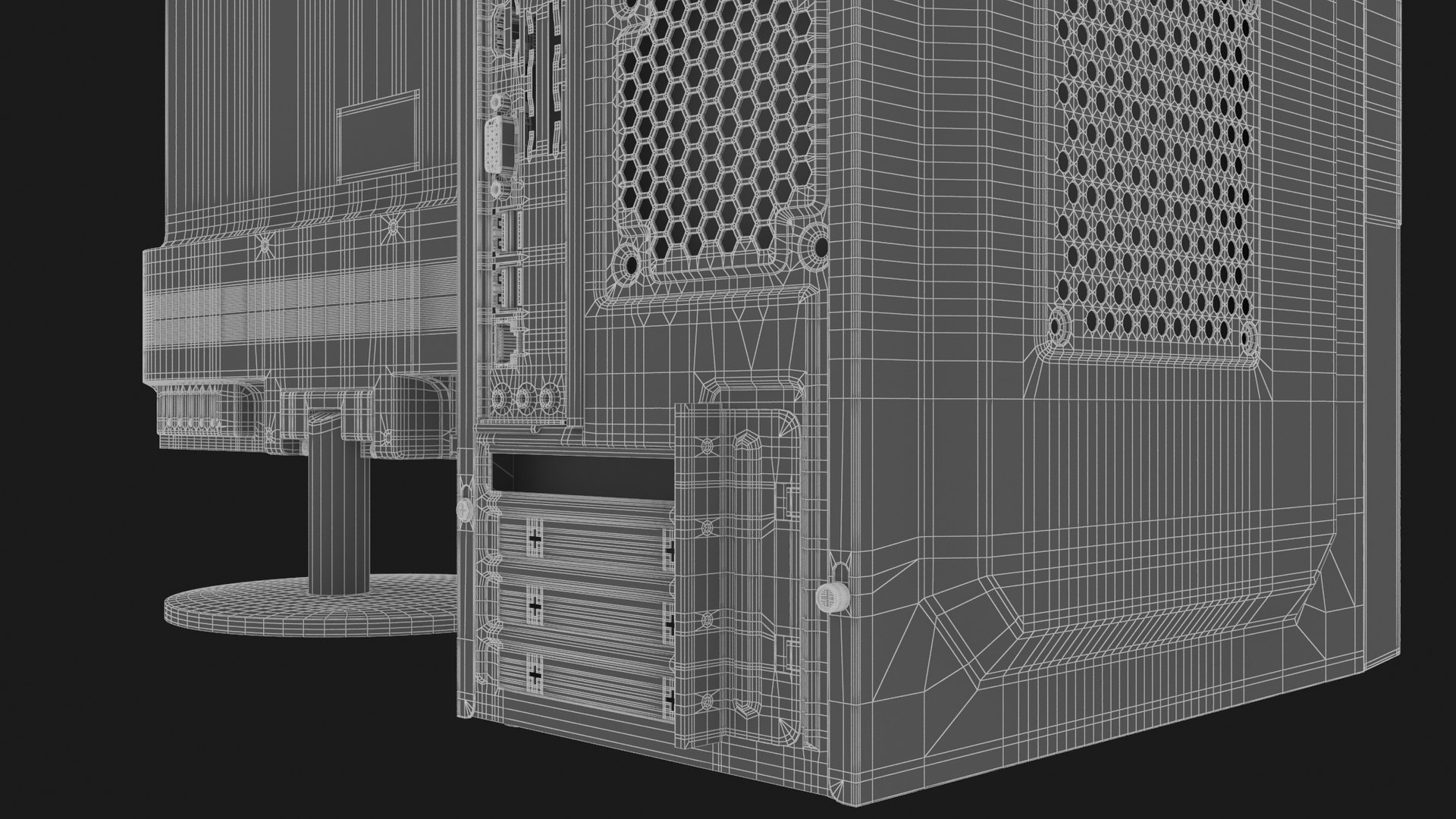 Desktop And Monitor Generic 3D Model - TurboSquid 2053803