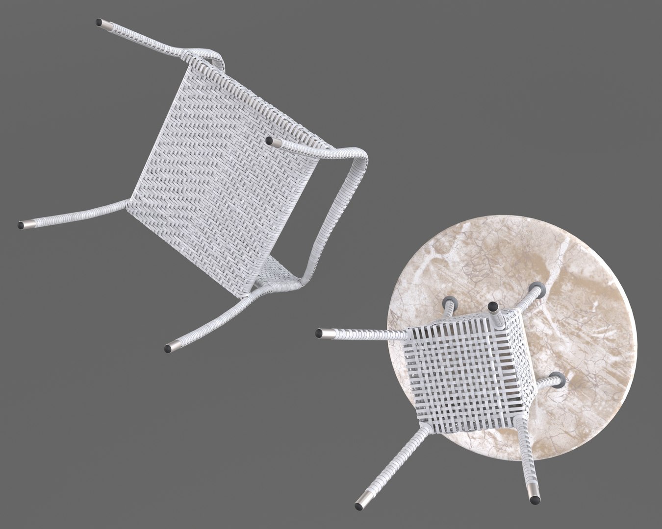 Wicker Furniture Set 3D Model - TurboSquid 2064271