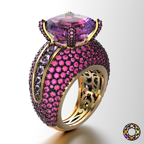 3d engagement ring set 5