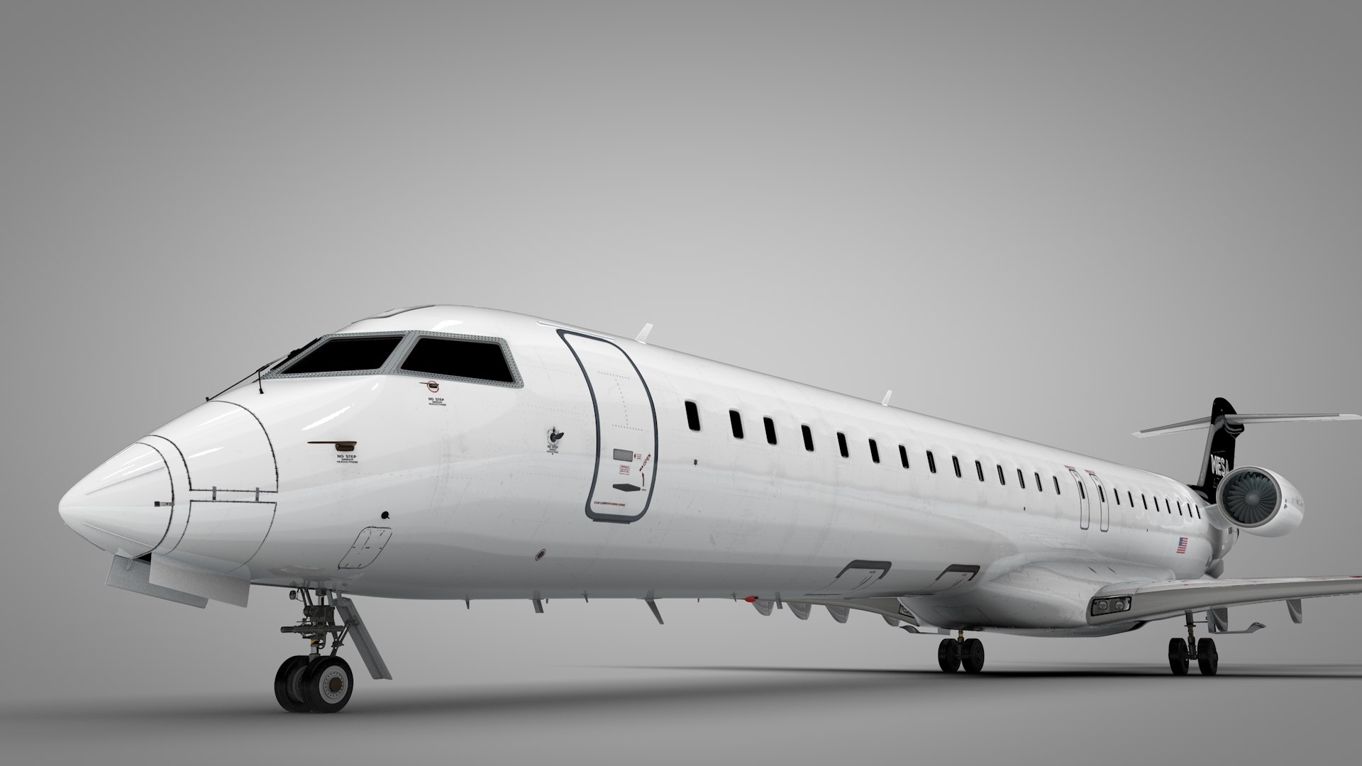 Mesa Airlines CRJ-900 3D Model - TurboSquid 2209545