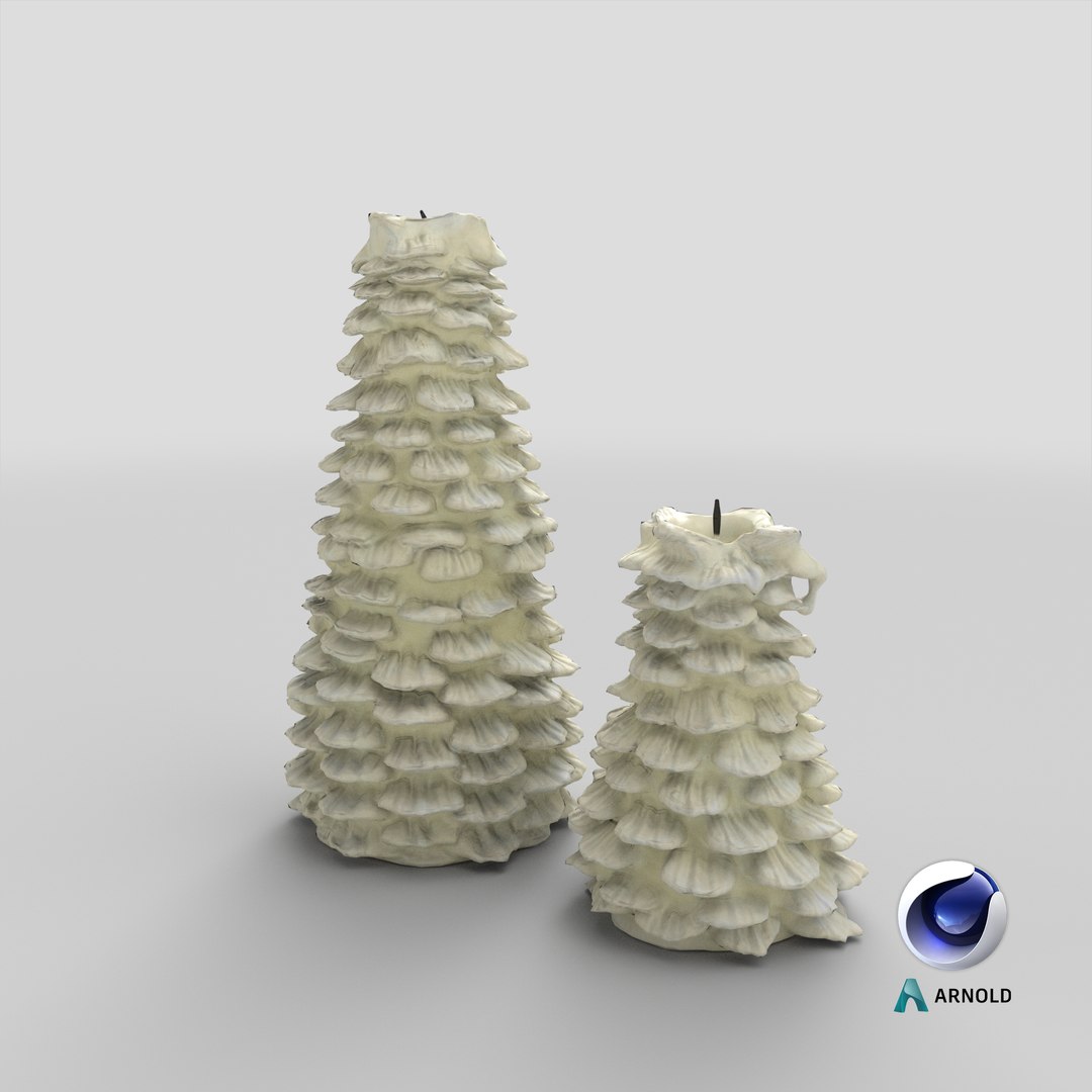 3D tree shaped candles 03 - TurboSquid 1350883