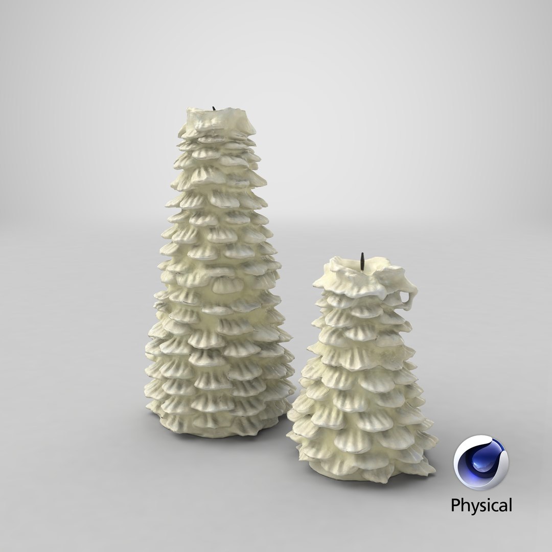 3D tree shaped candles 03 - TurboSquid 1350883