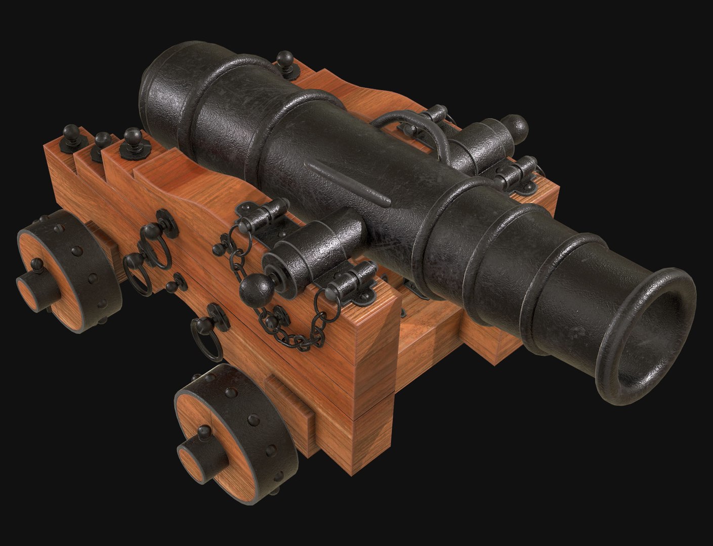 3D Cannon 3 - TurboSquid 2303388