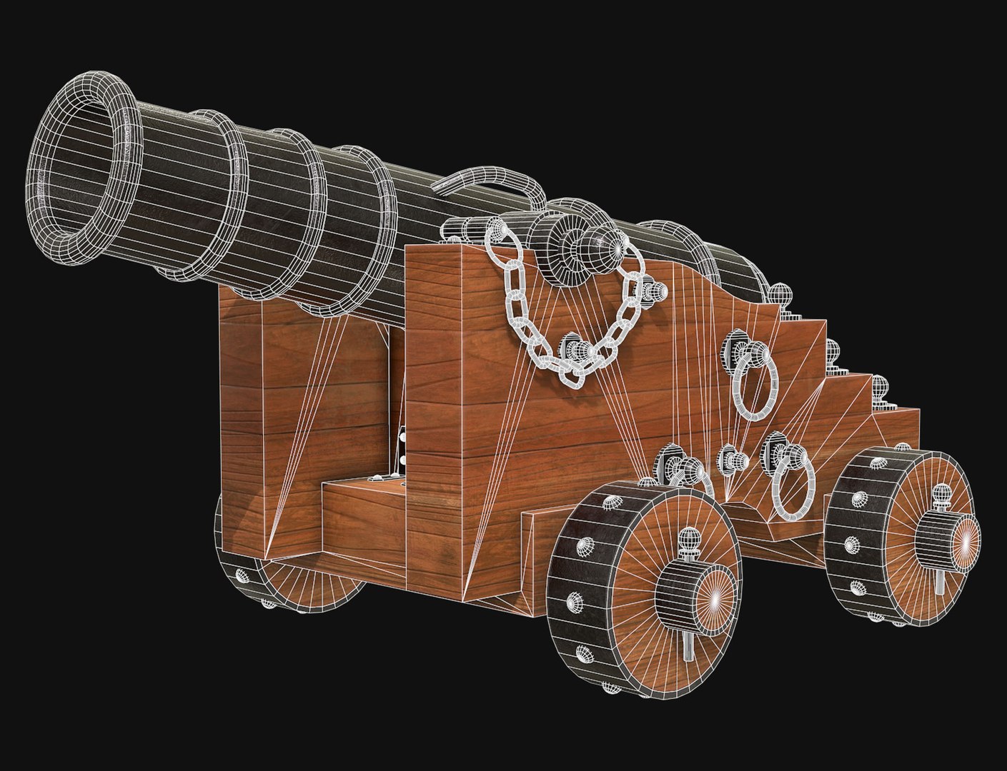 3D Cannon 3 - TurboSquid 2303388