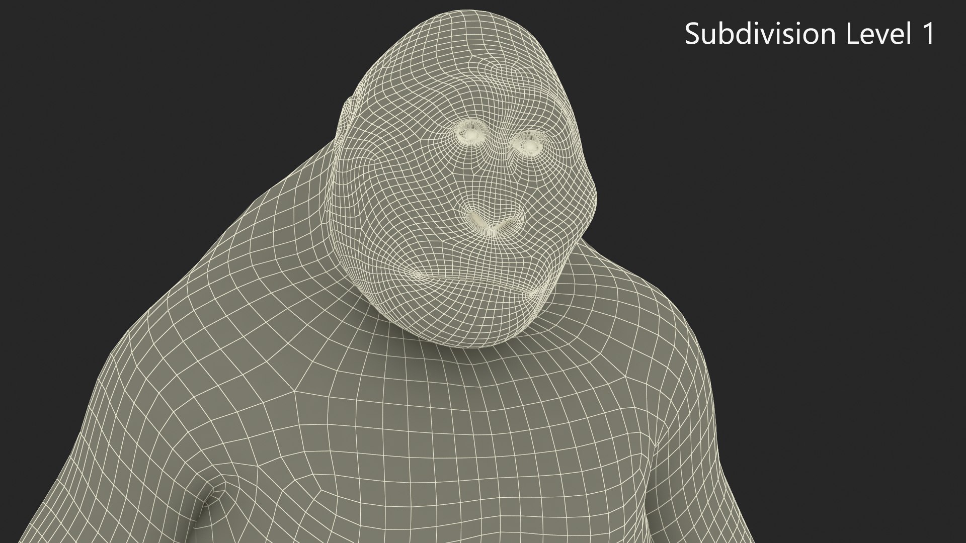 Gigantopithecus In Standing Pose Fur 3D Model - TurboSquid 2311883