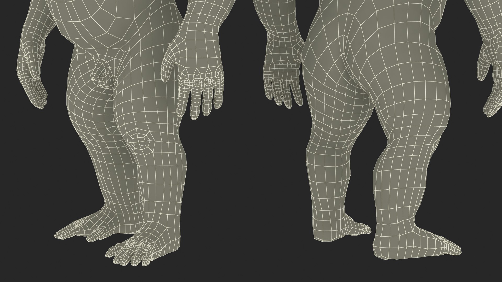 Gigantopithecus In Standing Pose Fur 3D Model - TurboSquid 2311883