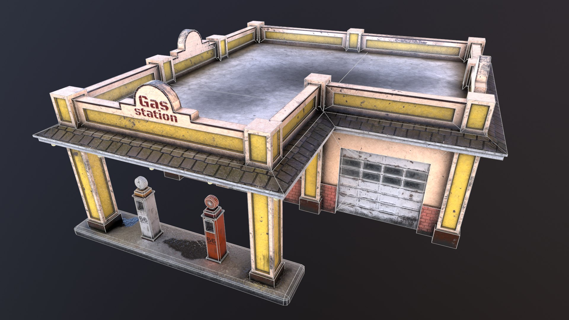 Old Gas Station Pump 3D Model - TurboSquid 1416379