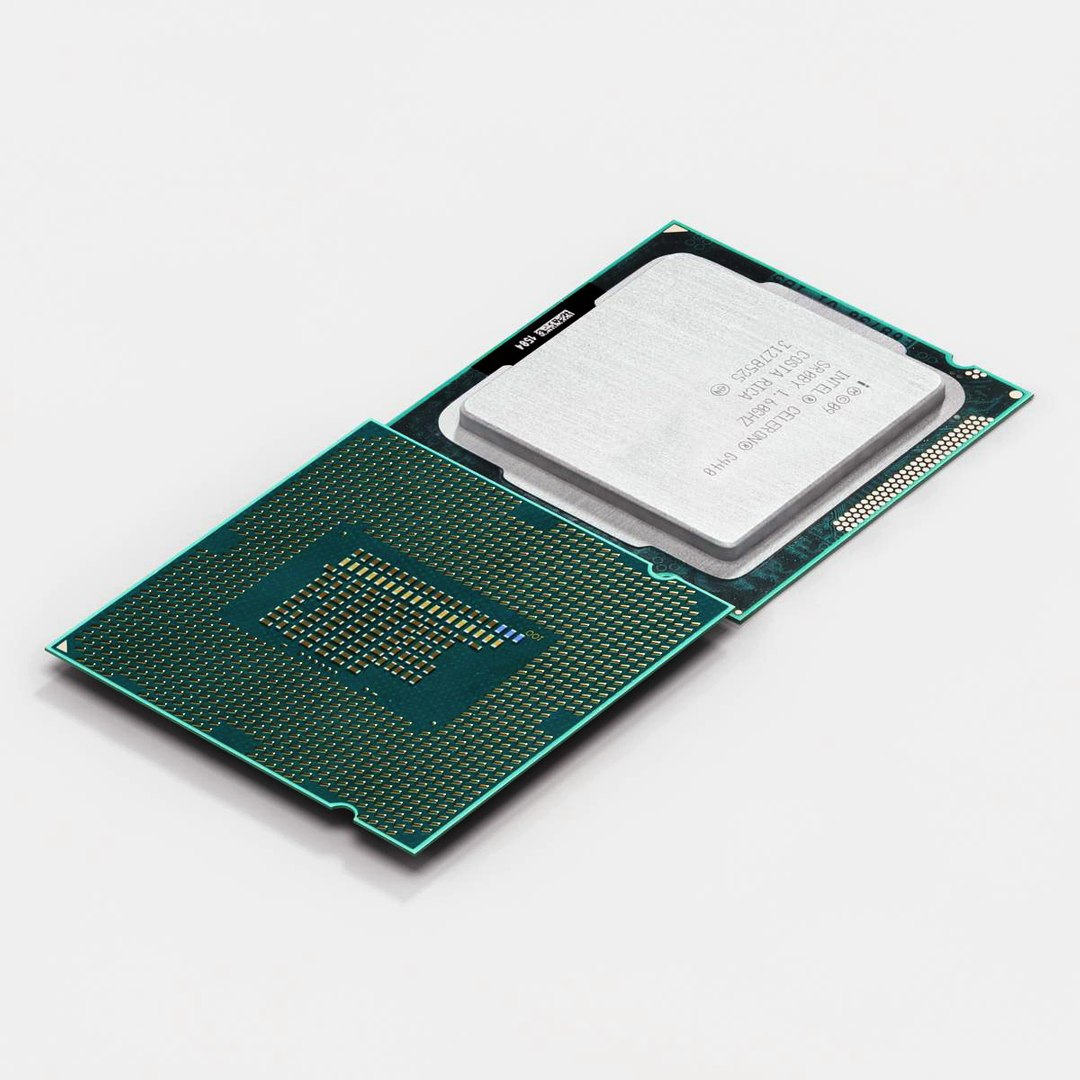 3d Model Of Intel Celeron G440