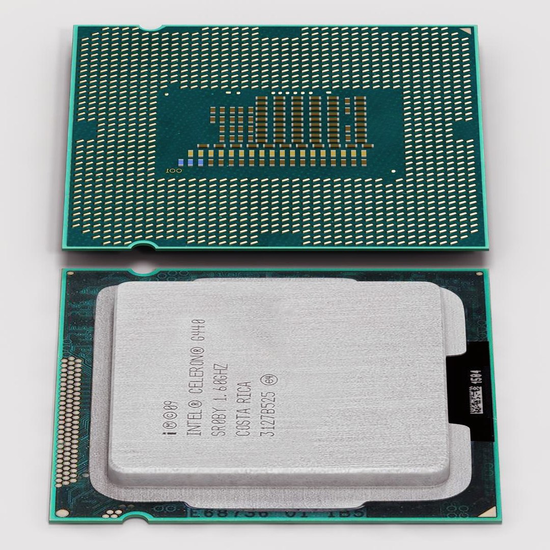 3d Model Of Intel Celeron G440