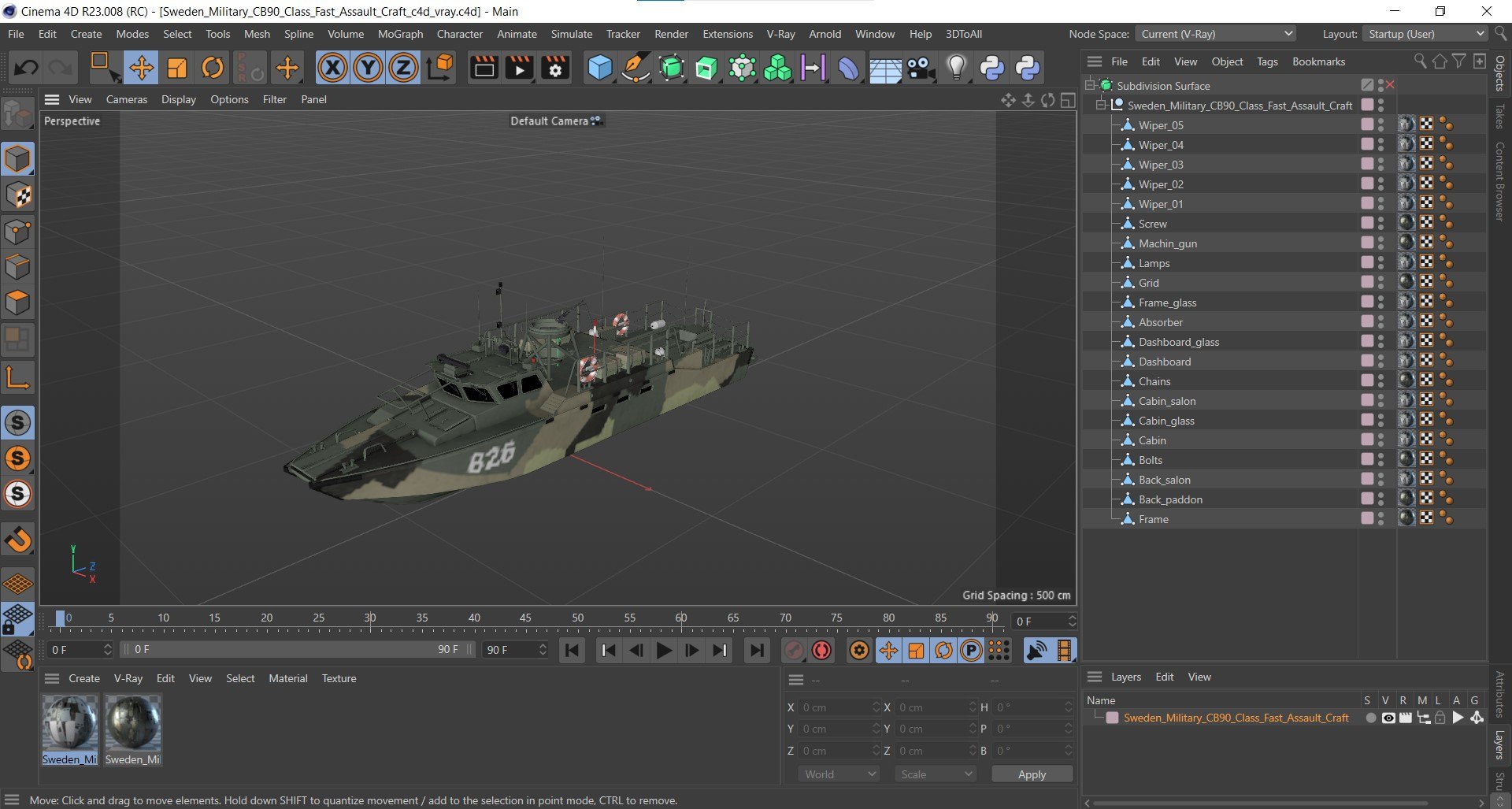 Sweden Military CB90 Class Fast Assault Craft Model - TurboSquid 2403660