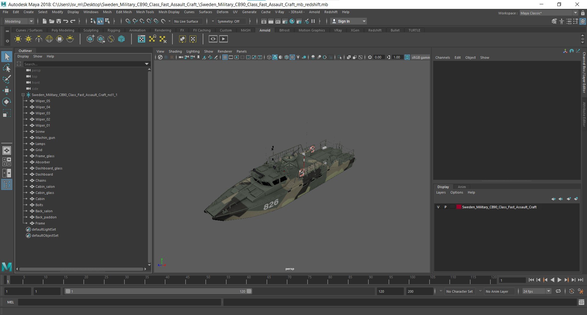 Sweden Military CB90 Class Fast Assault Craft Model - TurboSquid 2403660