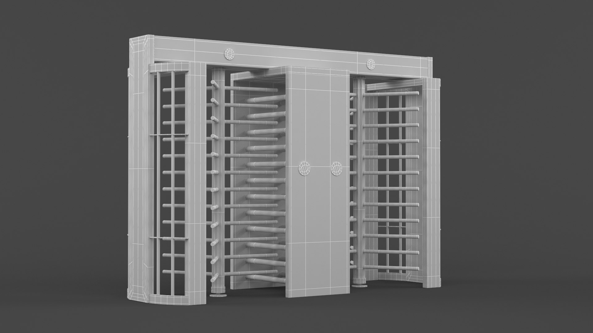 Turnstile Gate 3D Model - TurboSquid 2341739