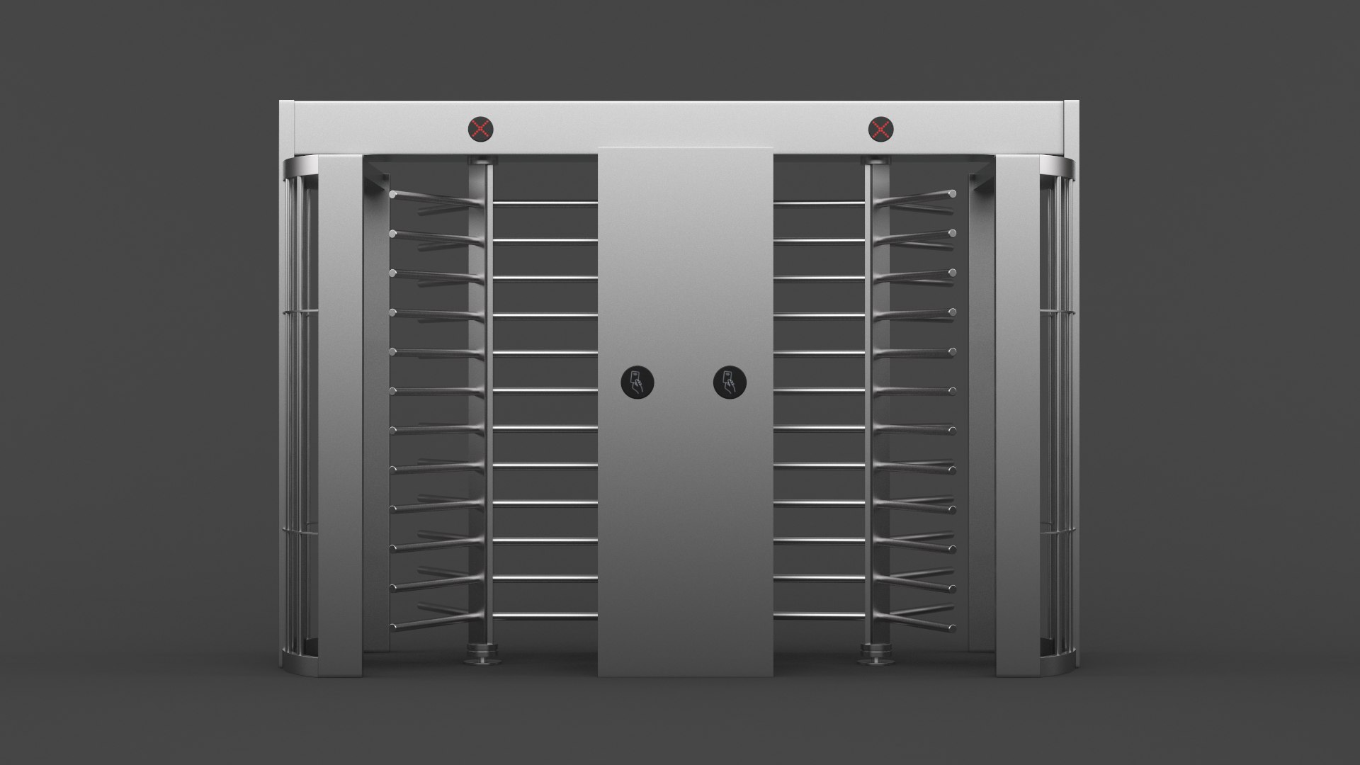 Turnstile Gate 3D Model - TurboSquid 2341739