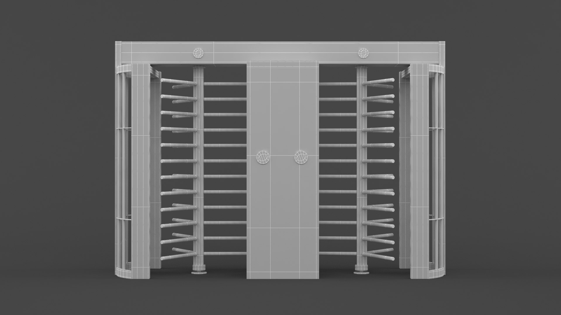 Turnstile Gate 3D Model - TurboSquid 2341739