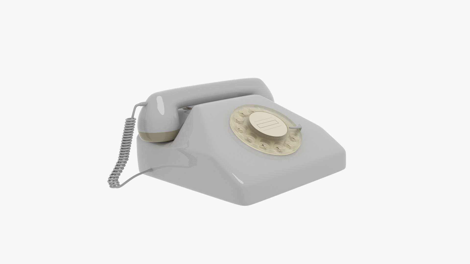 80S Rotary Phone 3D Model - TurboSquid 1981982
