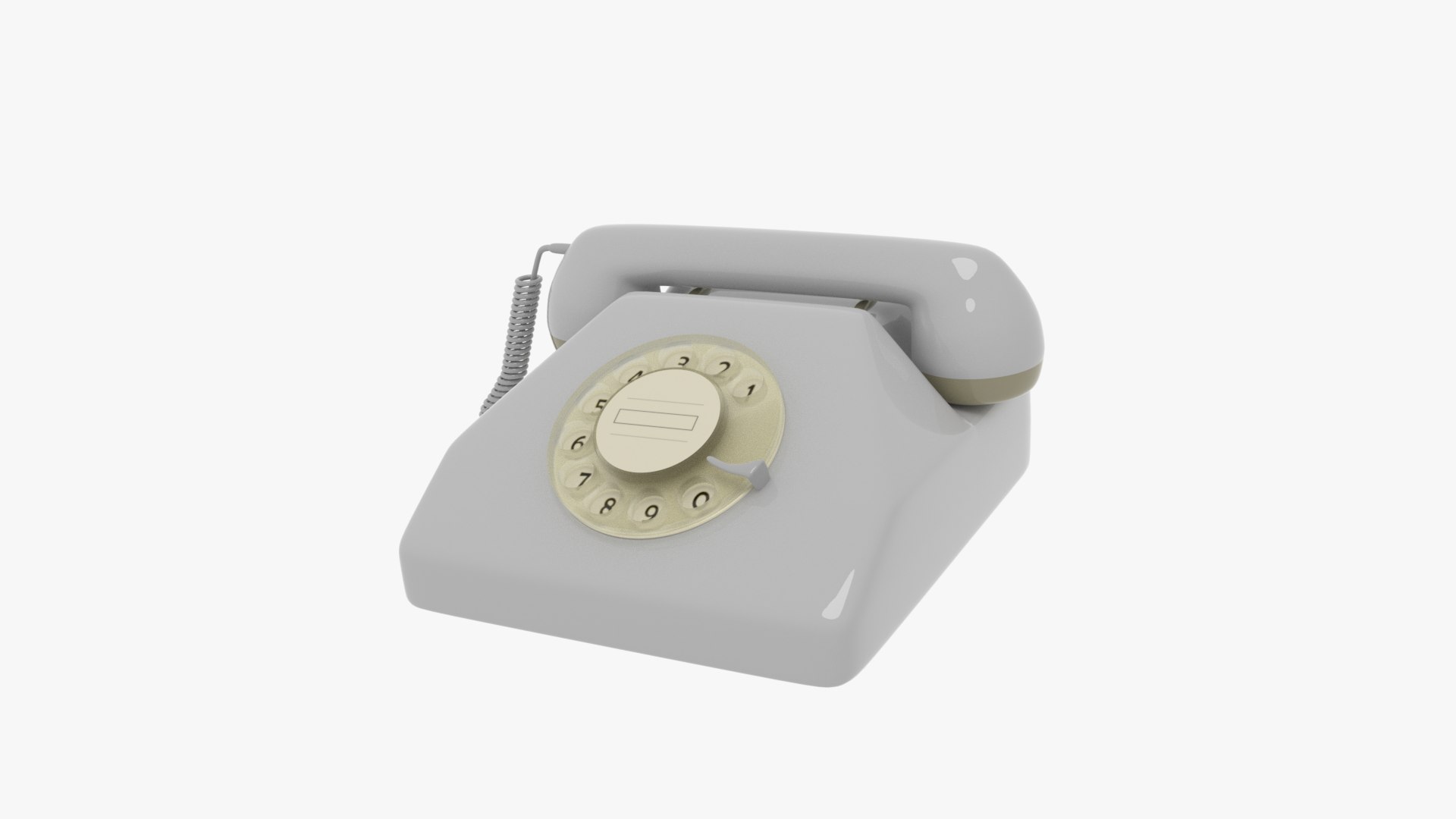 80S Rotary Phone 3D Model - TurboSquid 1981982