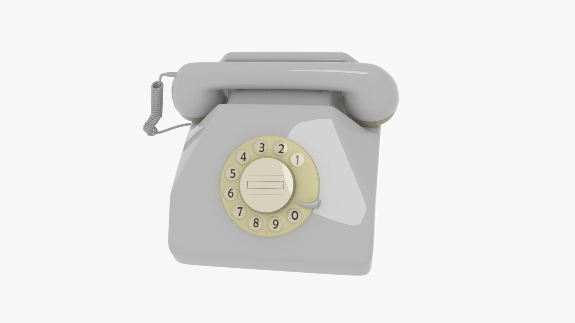 80S Rotary Phone 3D Model - TurboSquid 1981982