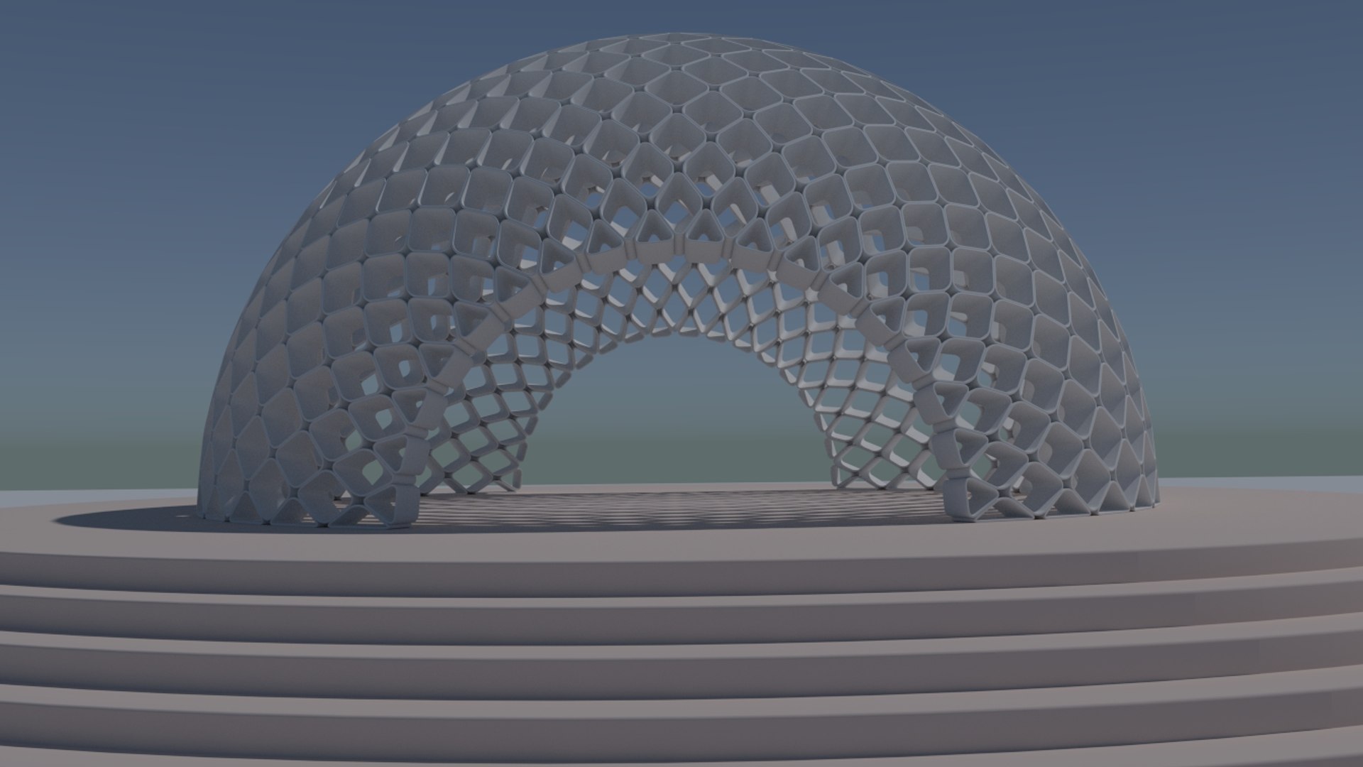 3d Model Abstract Artistic Dome