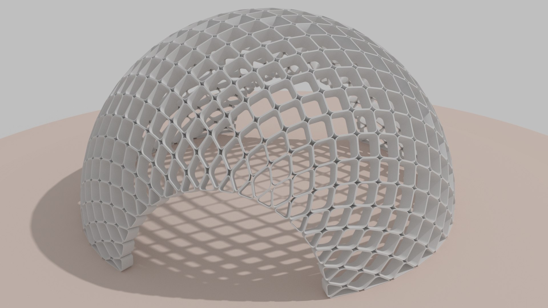 3d Model Abstract Artistic Dome