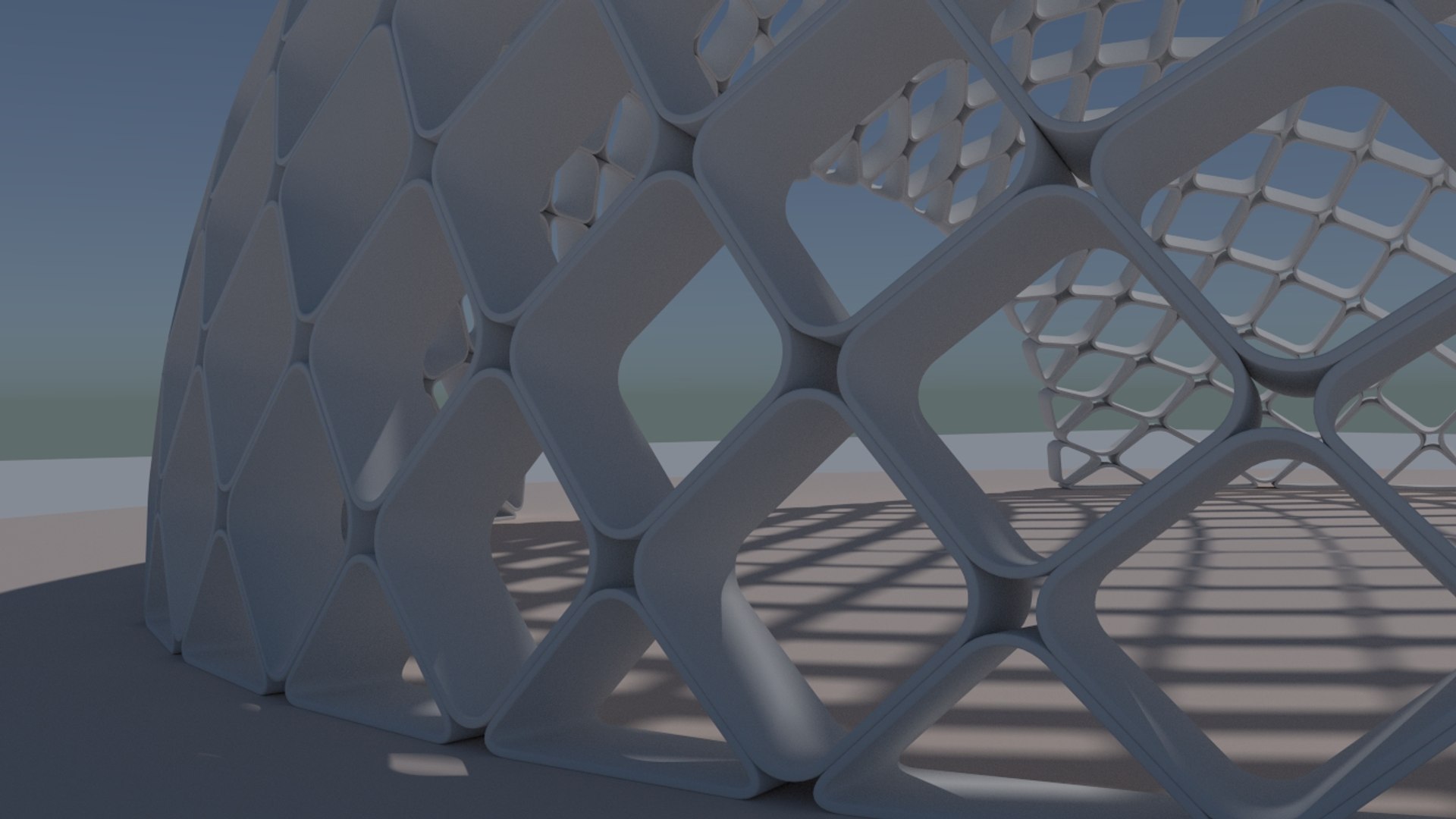 3d Model Abstract Artistic Dome