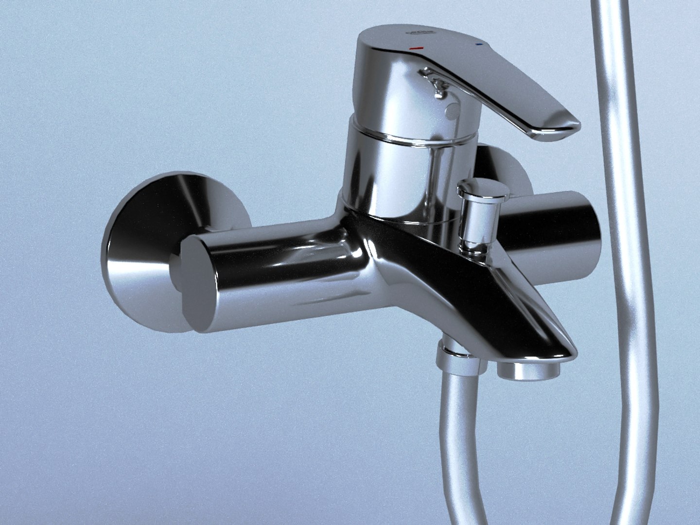3D Grohe Eusrostyle Shower Model - TurboSquid 1349406