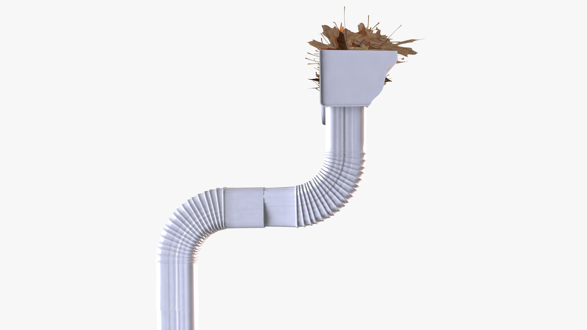 3D Clogged Gutter - TurboSquid 1957444