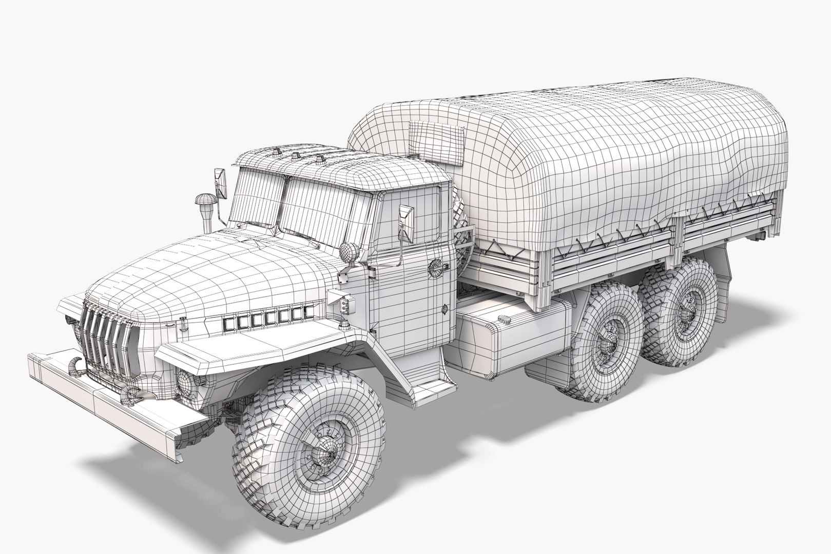 Ural 4320 Truck 3D - TurboSquid 1638505