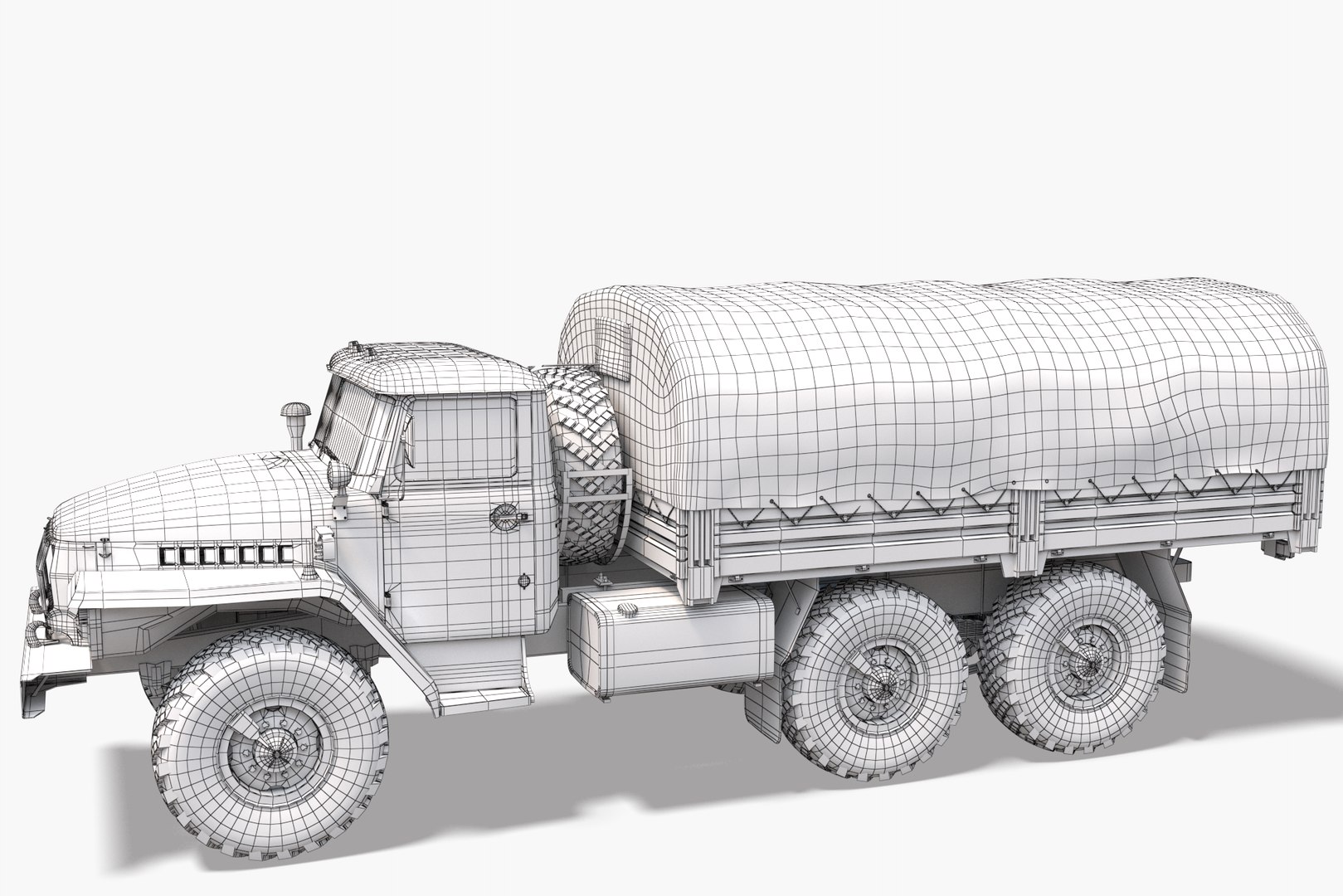 Ural 4320 Truck 3D - TurboSquid 1638505