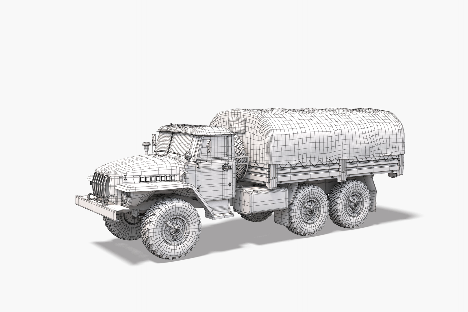 Ural 4320 Truck 3D - TurboSquid 1638505