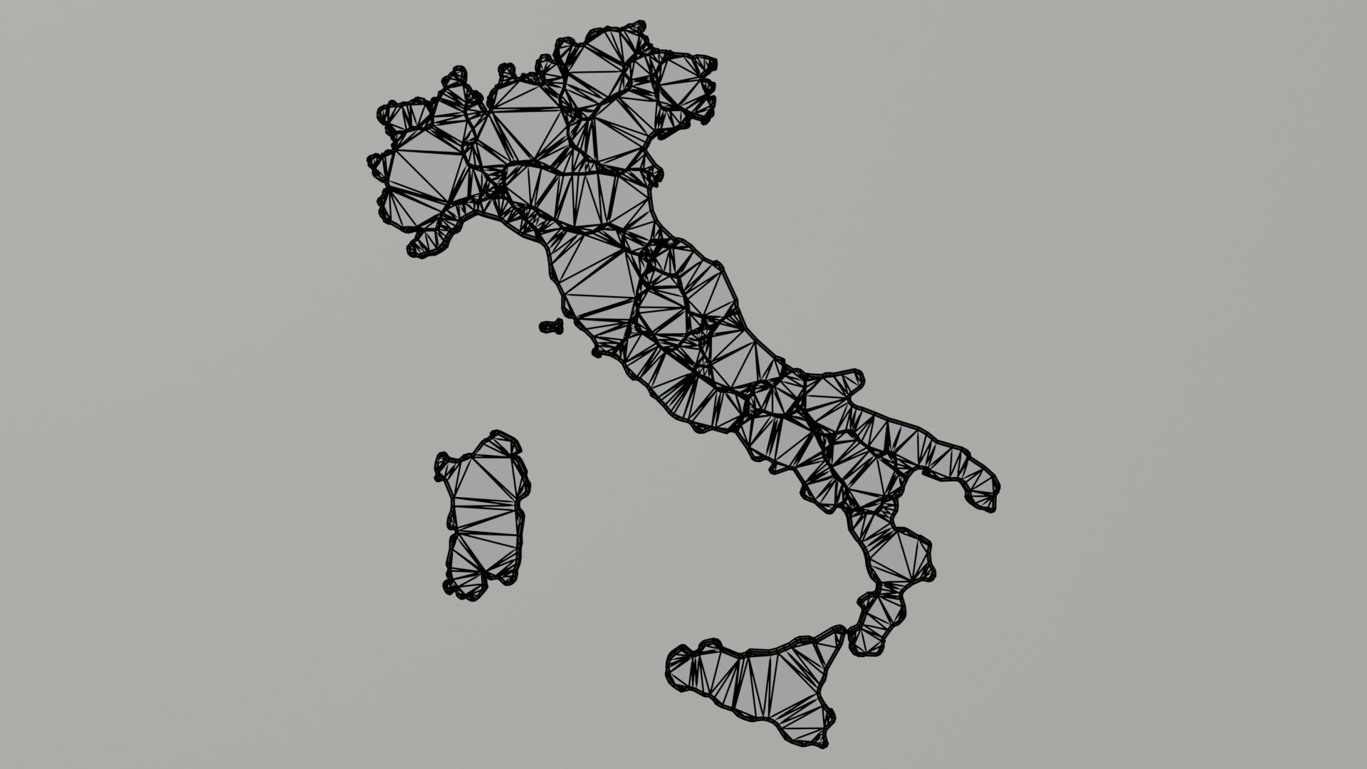 3D Political Map Of Italy - TurboSquid 2028036