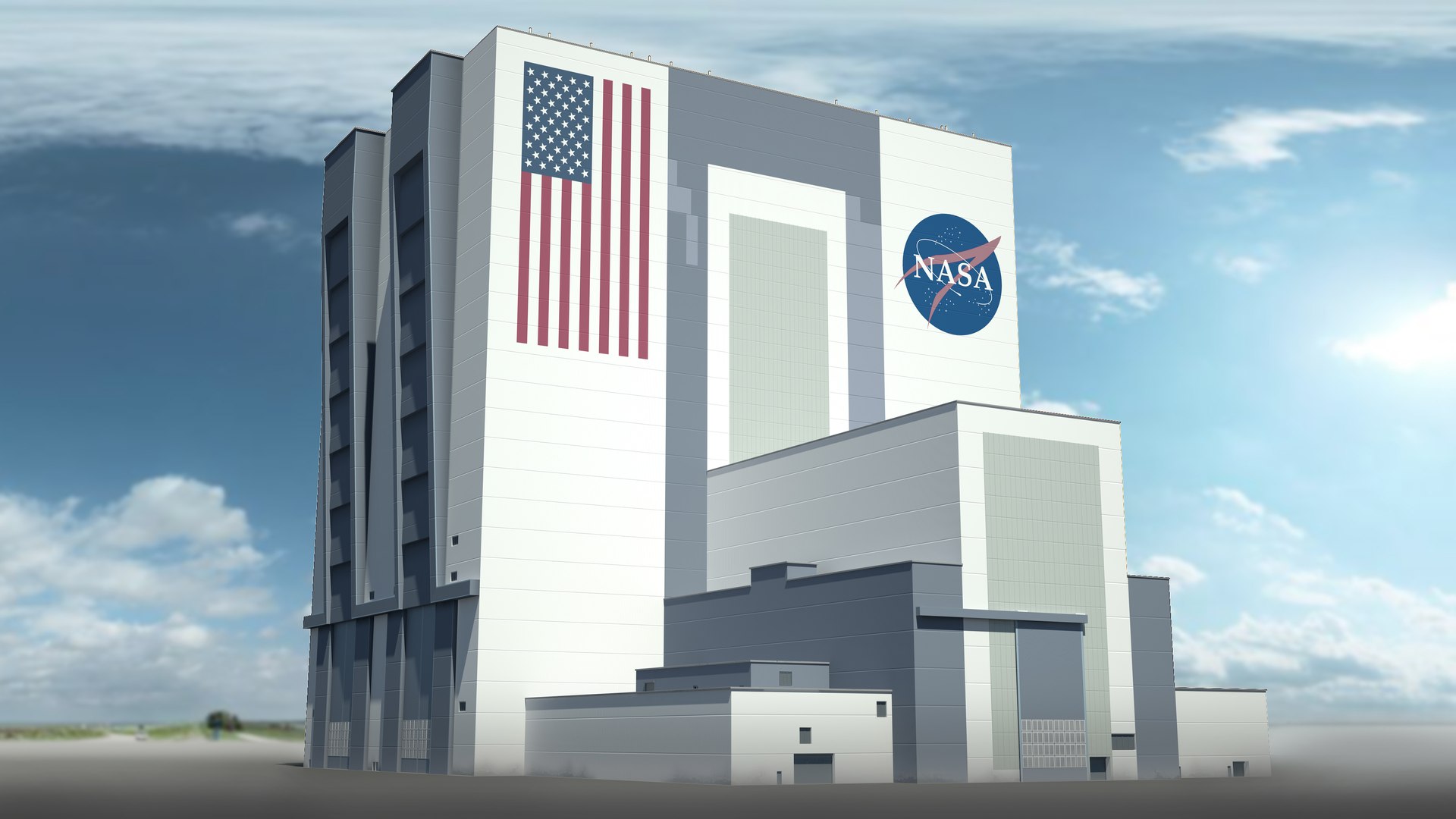 3D Vehicle Assembly Building - TurboSquid 1941477