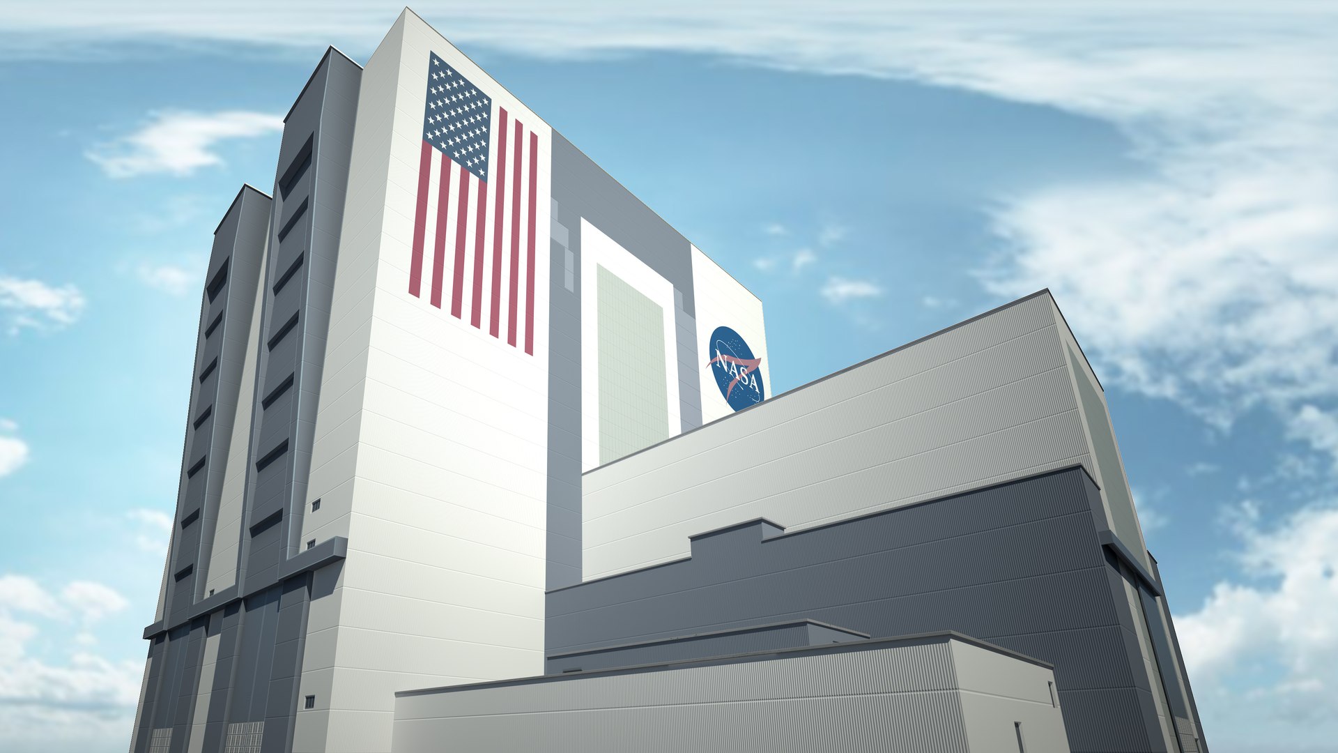3D Vehicle Assembly Building - TurboSquid 1941477