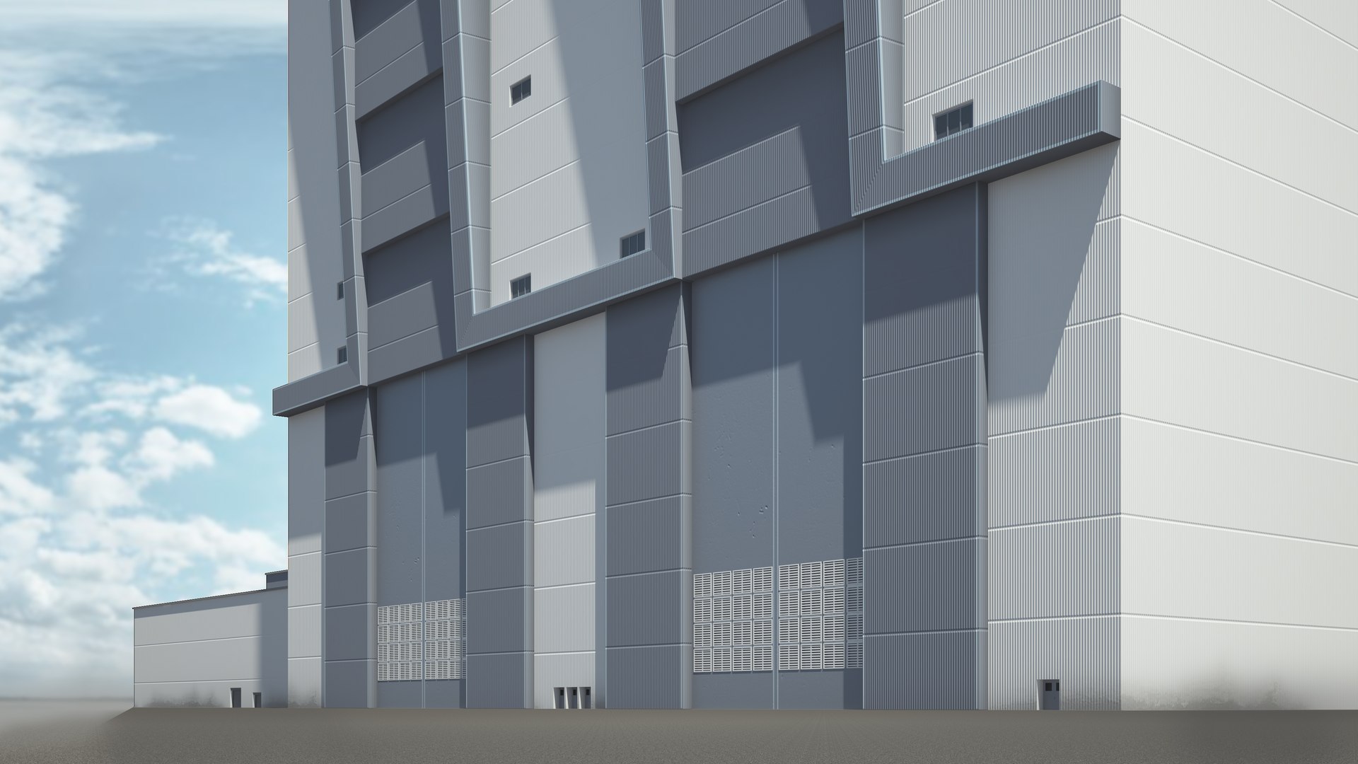 3D Vehicle Assembly Building - TurboSquid 1941477