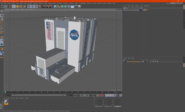 3D Vehicle Assembly Building - TurboSquid 1941477