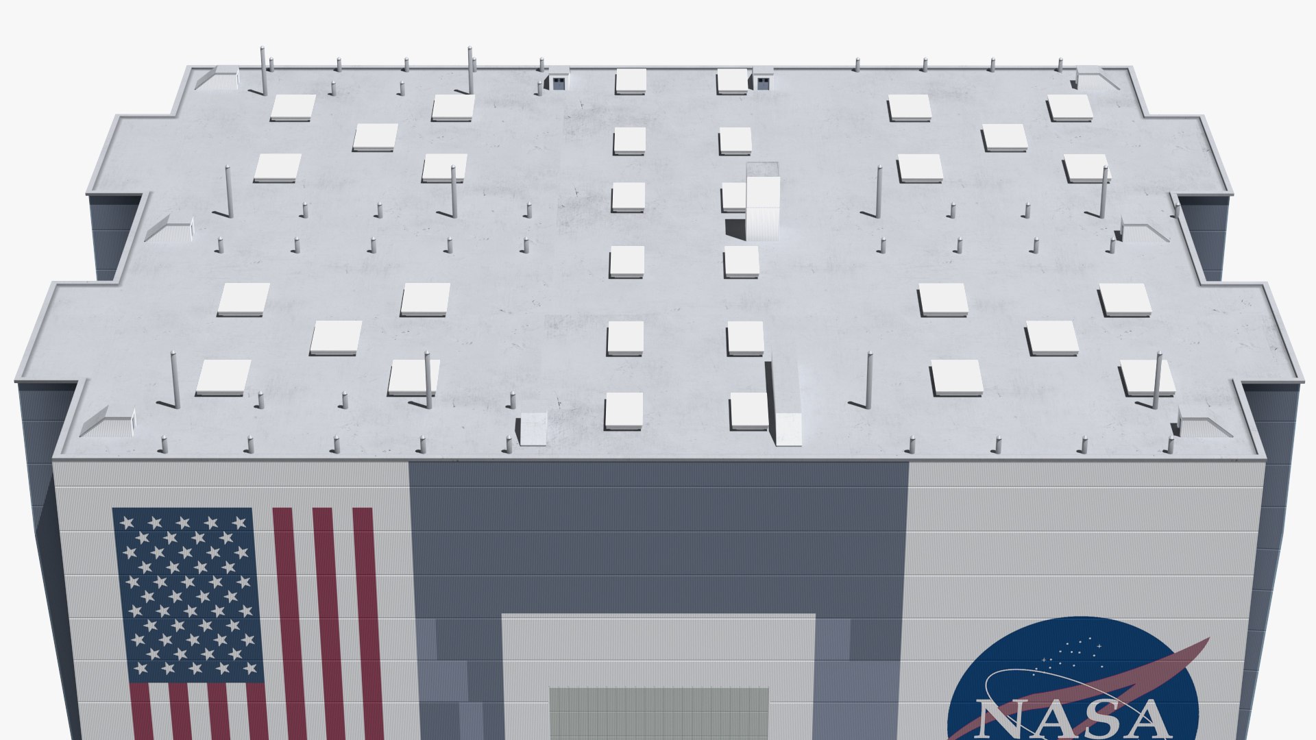 3D Vehicle Assembly Building - TurboSquid 1941477