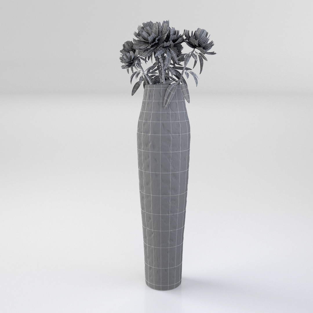 3D flowers vase - TurboSquid 1688433