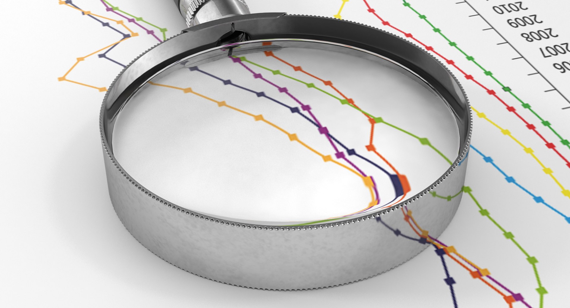 Magnifying glass financial report 3D model - TurboSquid 1220750