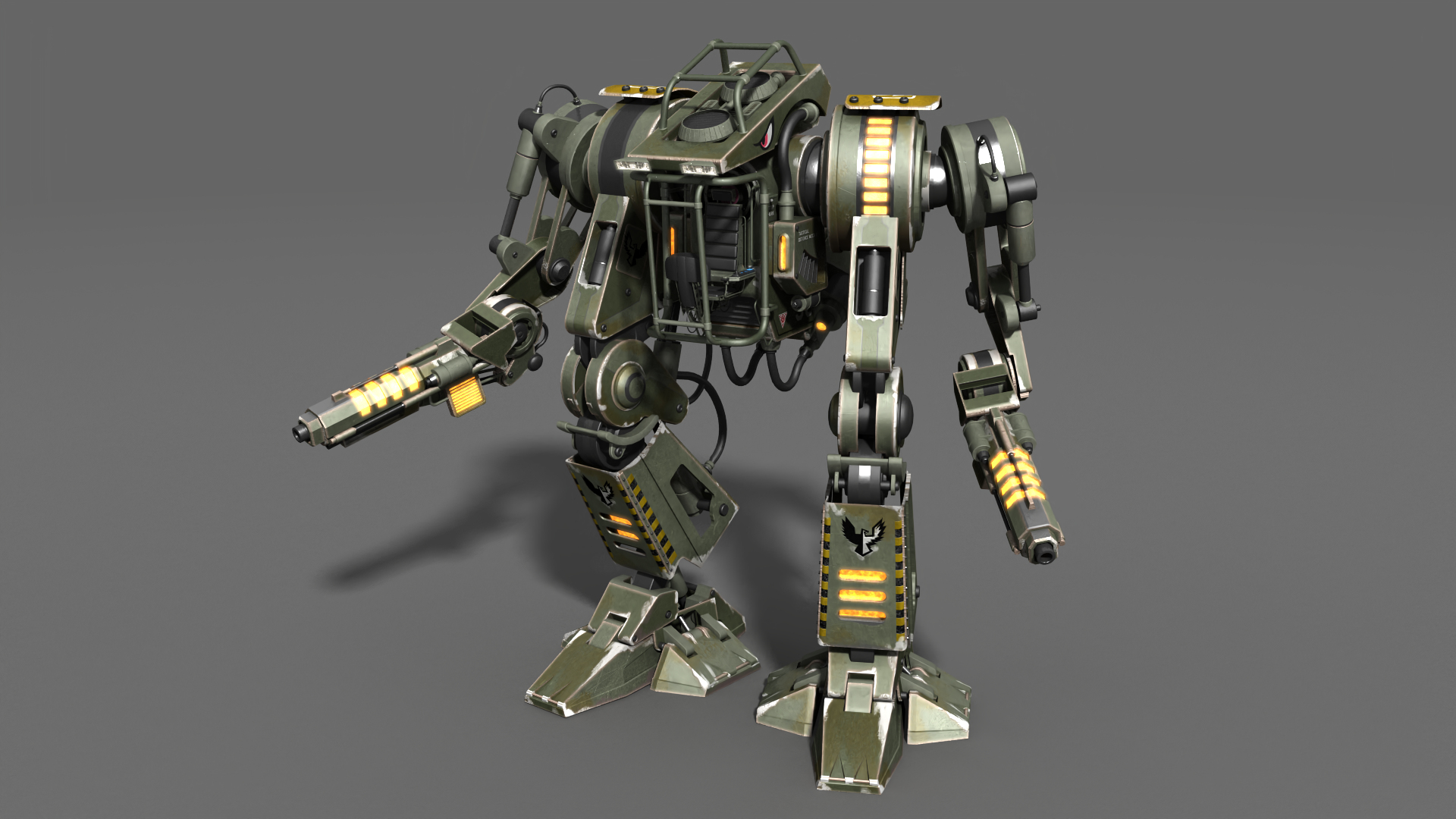 modelo 3d Mecha de batalla - TurboSquid 2204500