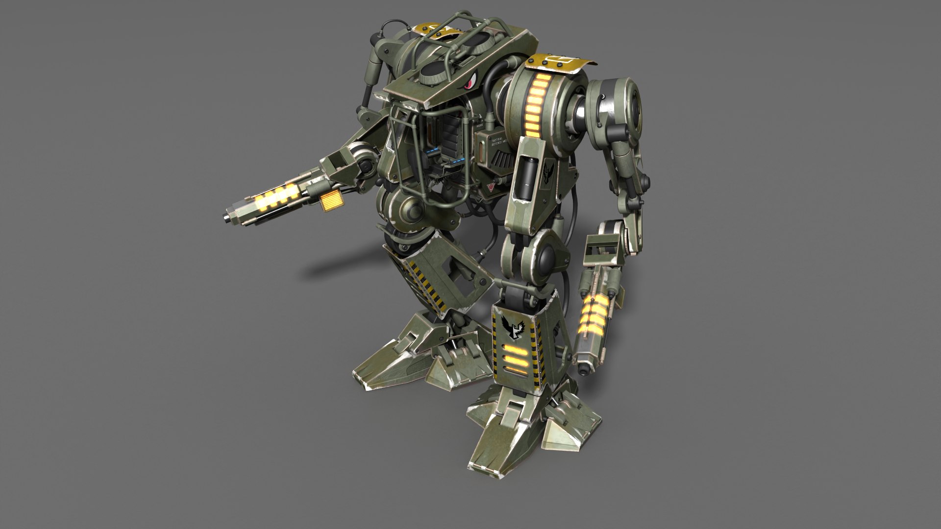 3D Battle Mech Model - TurboSquid 2204500